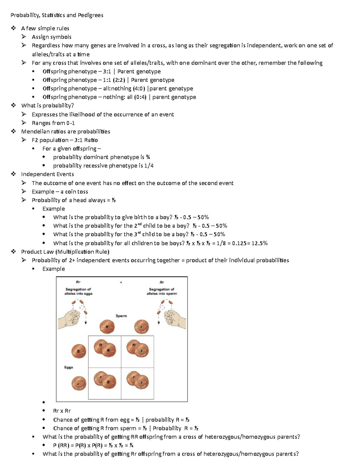 09.26.18 lecture - class notes from Genetic course taught by Dr. Hao Xu ...