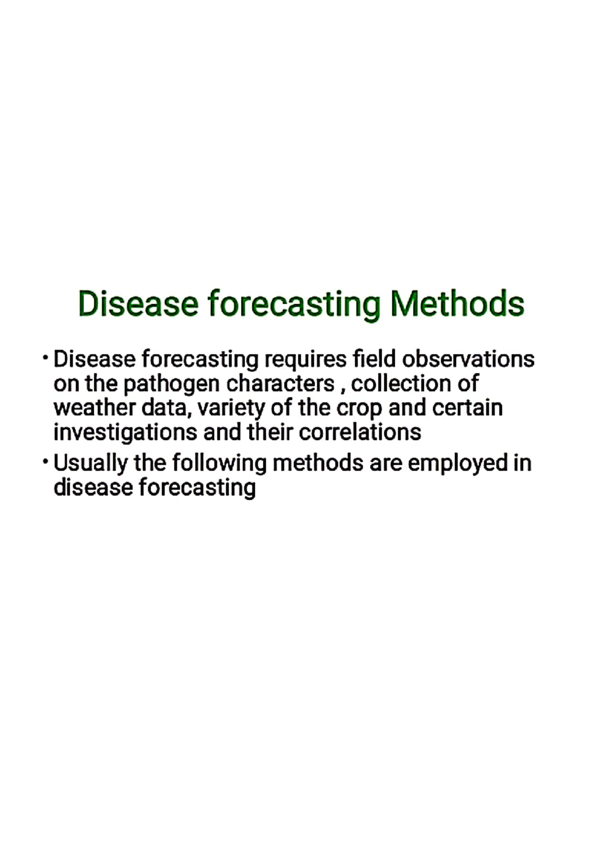 Disease forecasting - PDF - General microbiology - Studocu