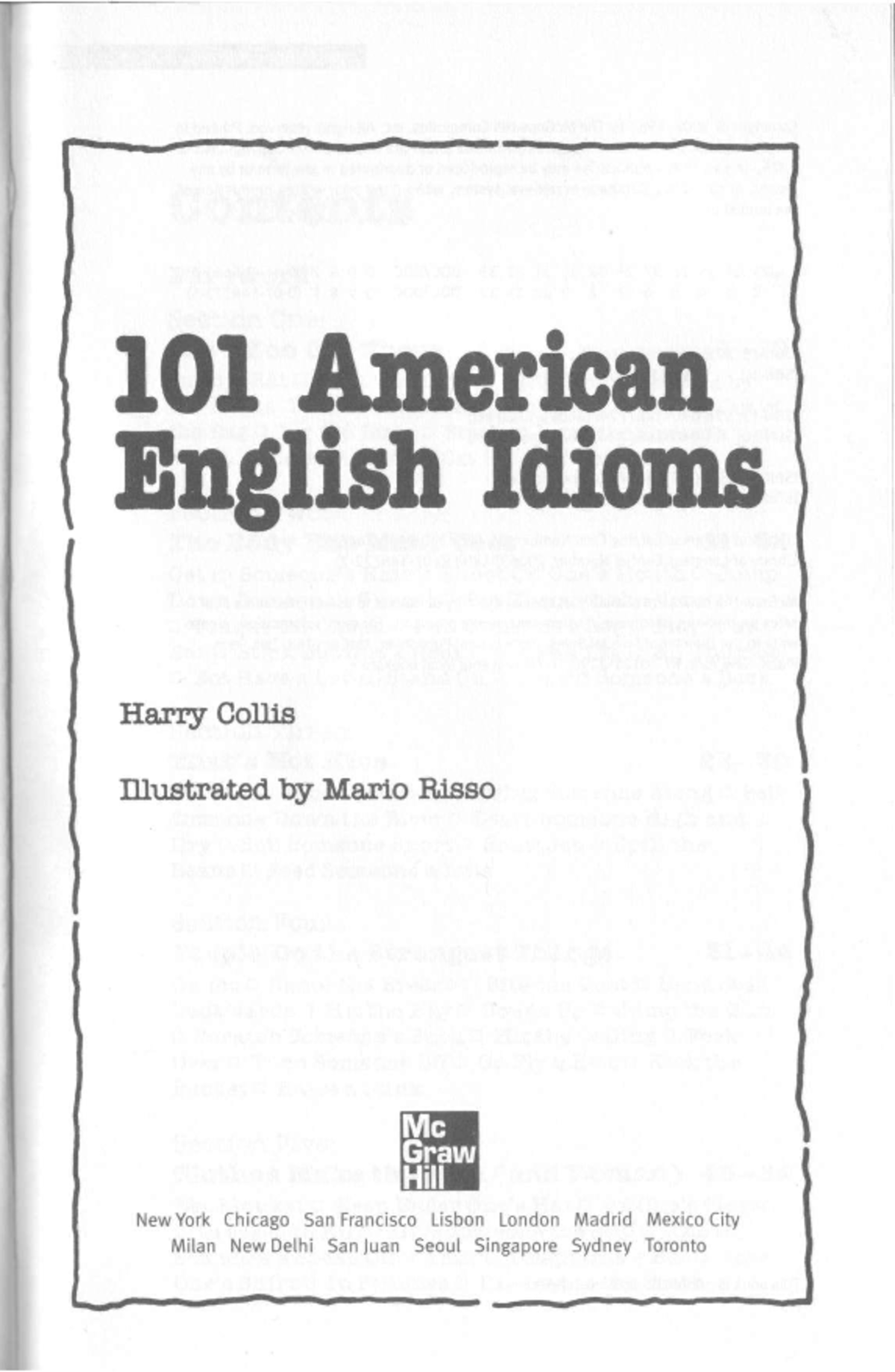 101 American English Idioms By Harry Collis - english - Studocu
