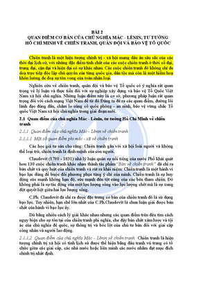Tư tưởng HCM trong thoi dai hien nay - 4. L c l ng c a cách m ng gi i phóng dân t c bao gồồm ...