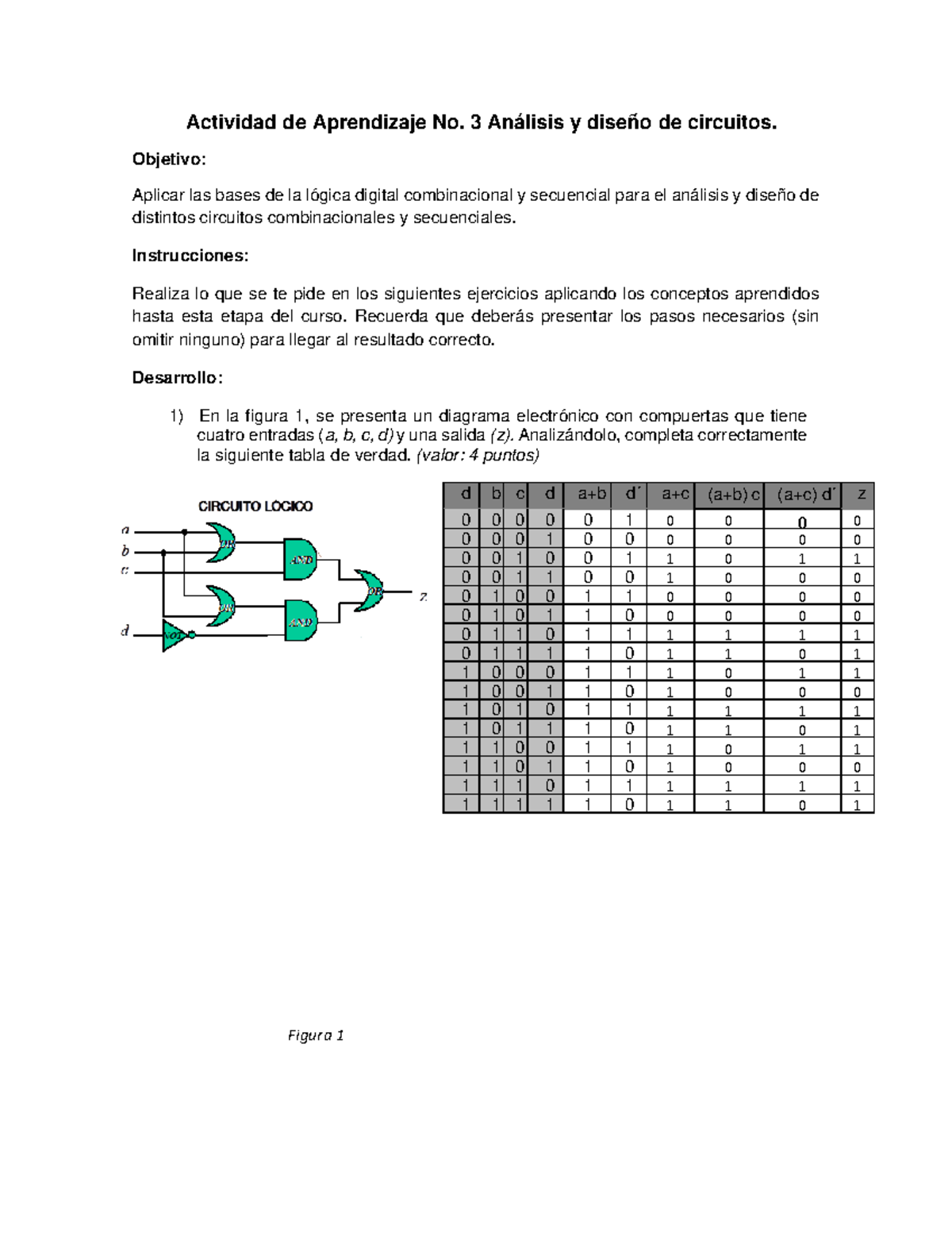 309348443 Actividad de Aprendizaje No 3 Analisis y Diseno de Circuitos doc - Actividad de - Studocu