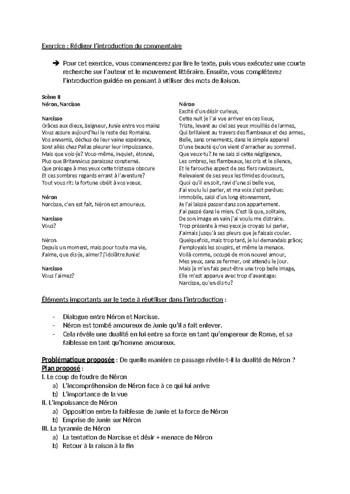Exercice redaction introduction 1 - Exercice : Rédiger l’introduction ...