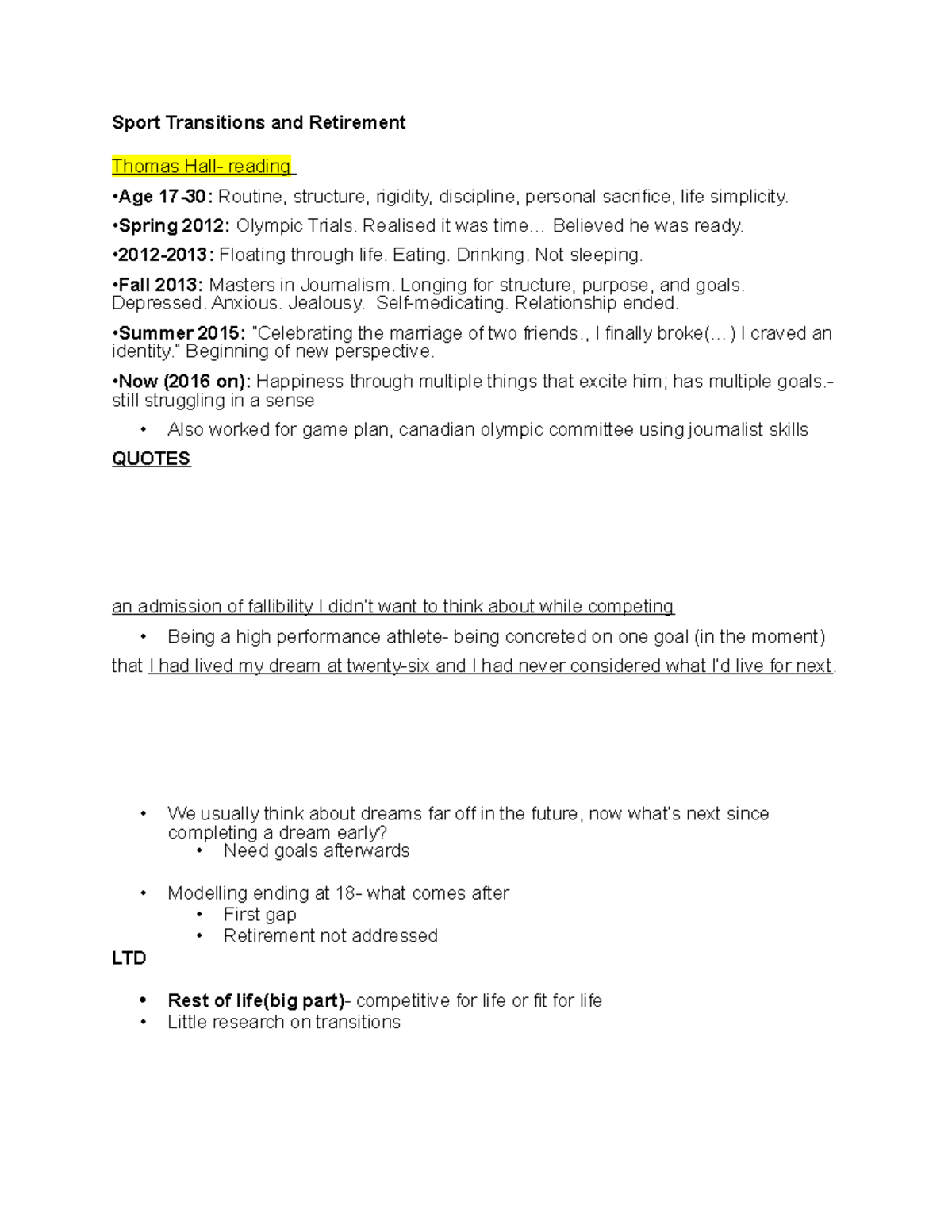 Sport Transitions 12 - Spring 2012: Olympic Trials. Realised it was ...