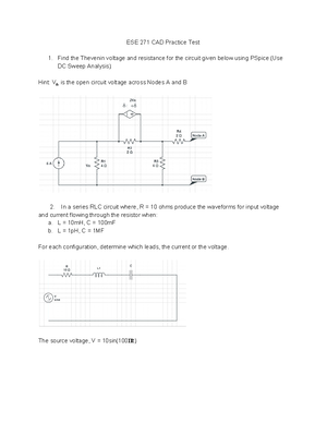 ESE 271 Electrical Circuit Analysis - SBU - StuDocu