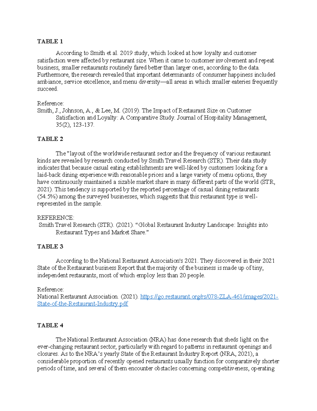 Justifications - Academic purposes - TABLE 1 According to Smith et al ...
