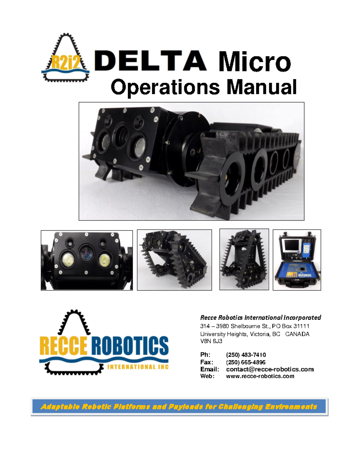 3.24 Manual DE Operacion Equipo Delta Micro Manual V2 - TABLE OF CONTENTS Micro Recce Robotics ...
