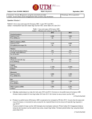 Tutorial Capacity and Aggregate Planning - LEARNING ACTIVITY (TUTORIAL ...