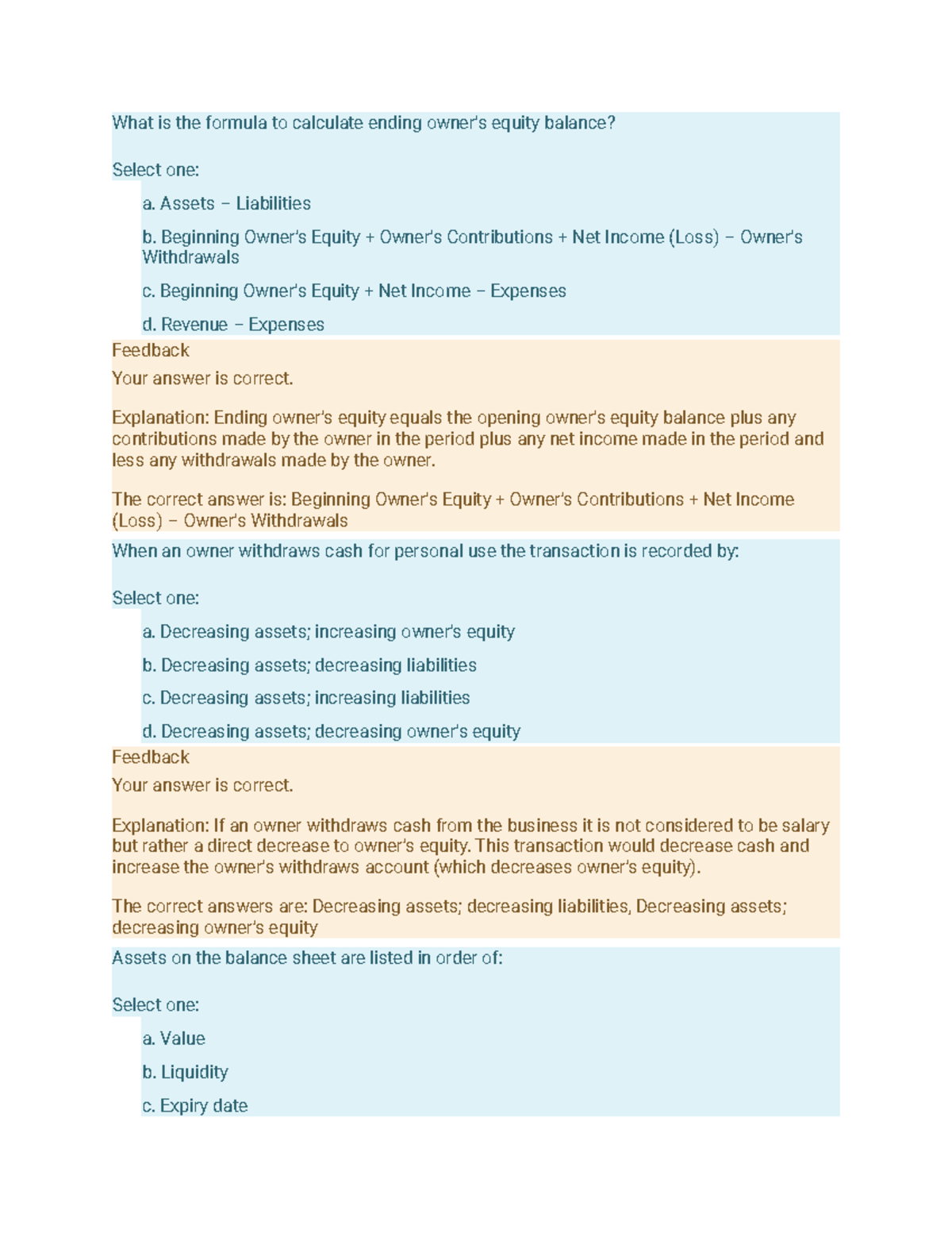 Chapt 2 Theory quiz - ame engage accounting quiz answers - What is the ...