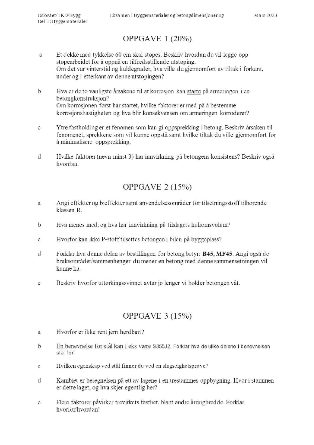 Eksamen 03 - BYTS2100 - Studocu