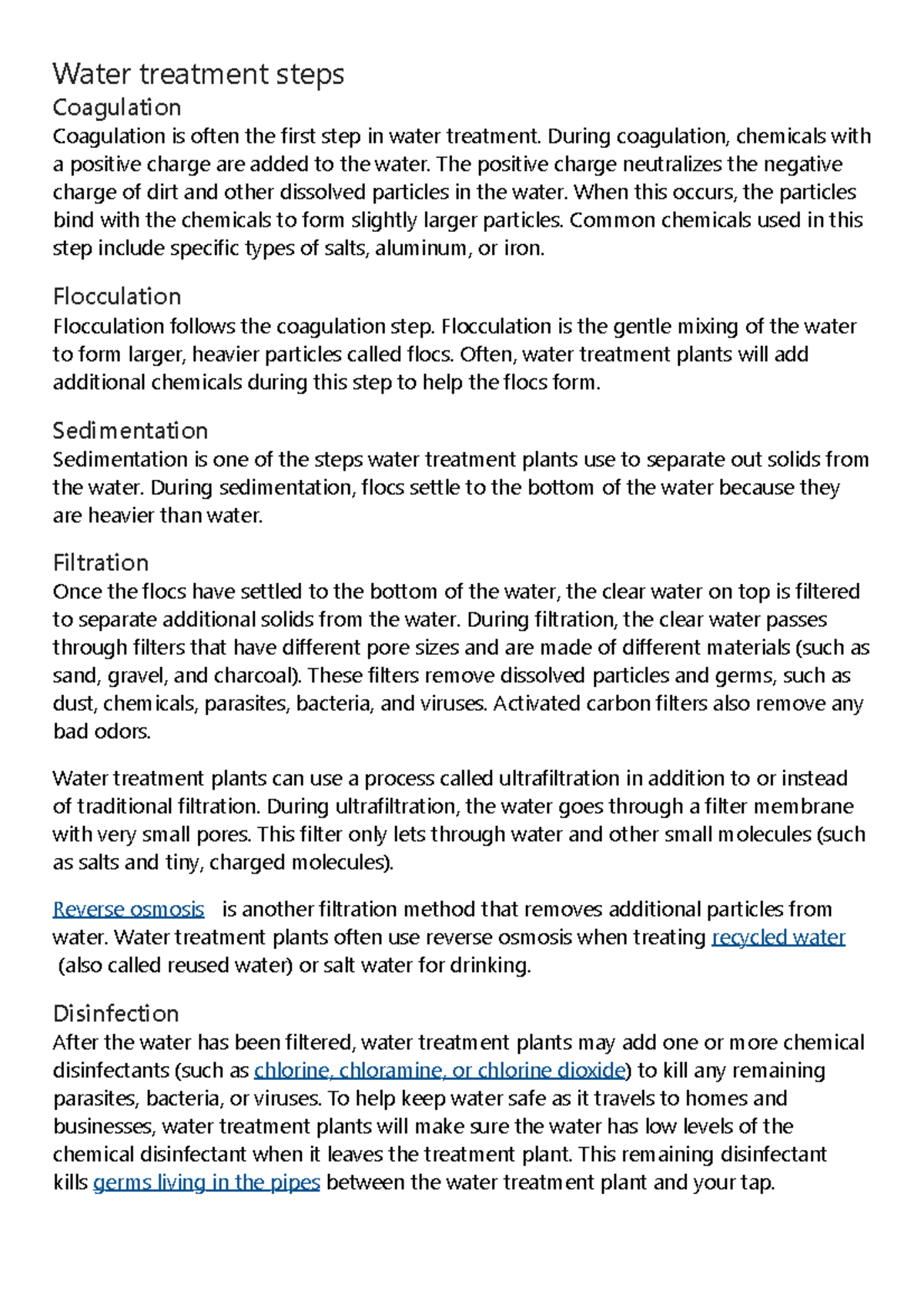 Water Treatment Public Water Systems Drinking Water Healthy Water CDC ...