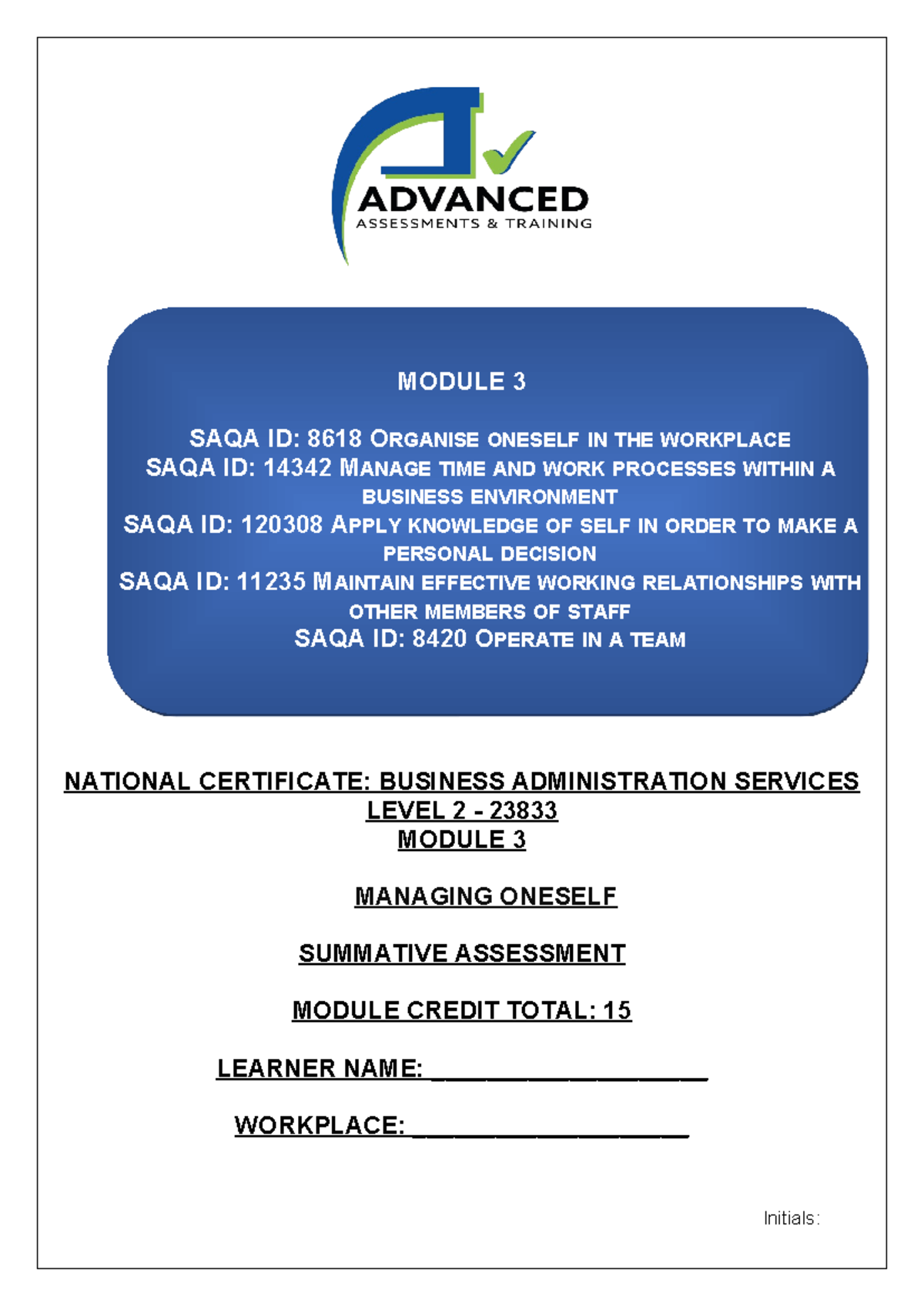 Module 3 S - Want to get answers and examples for the assignment ...