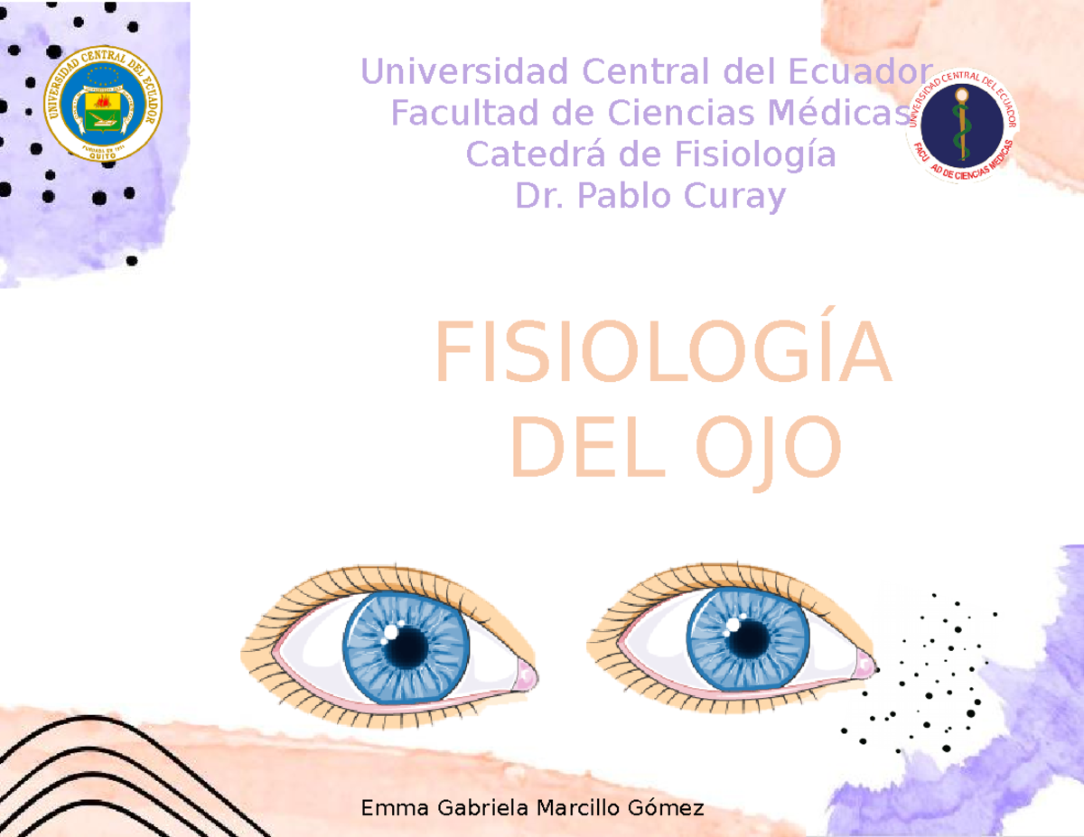 Tarea 4 FisiologíA DEL OJO mapas - Universidad Central del Ecuador ...