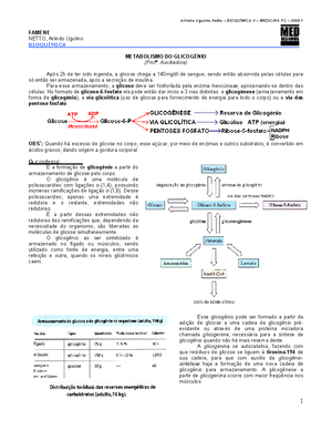 Resumo Aula 02 - Bioquímica 2. Metabolismo é o conjunto de processos ...