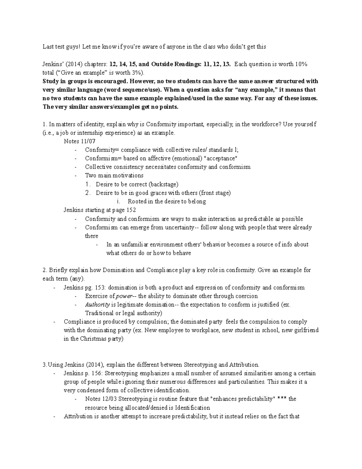 Identity Final - Last test guys! Let me know if you’re aware of anyone ...