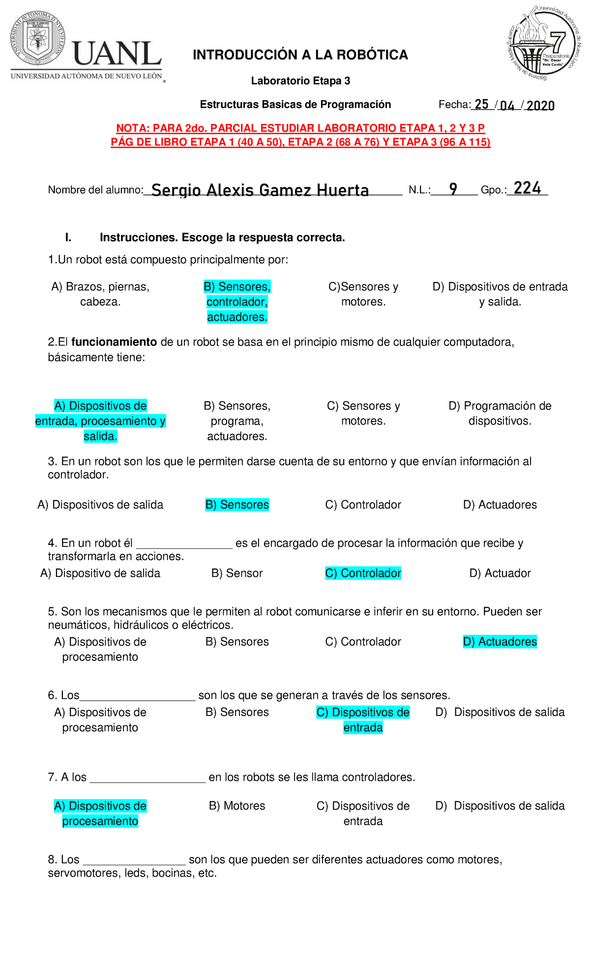 LAB- Robotica-E3GPO224NL9 kol - INTRODUCCIÓN A LA ROBÓTICA Laboratorio ...