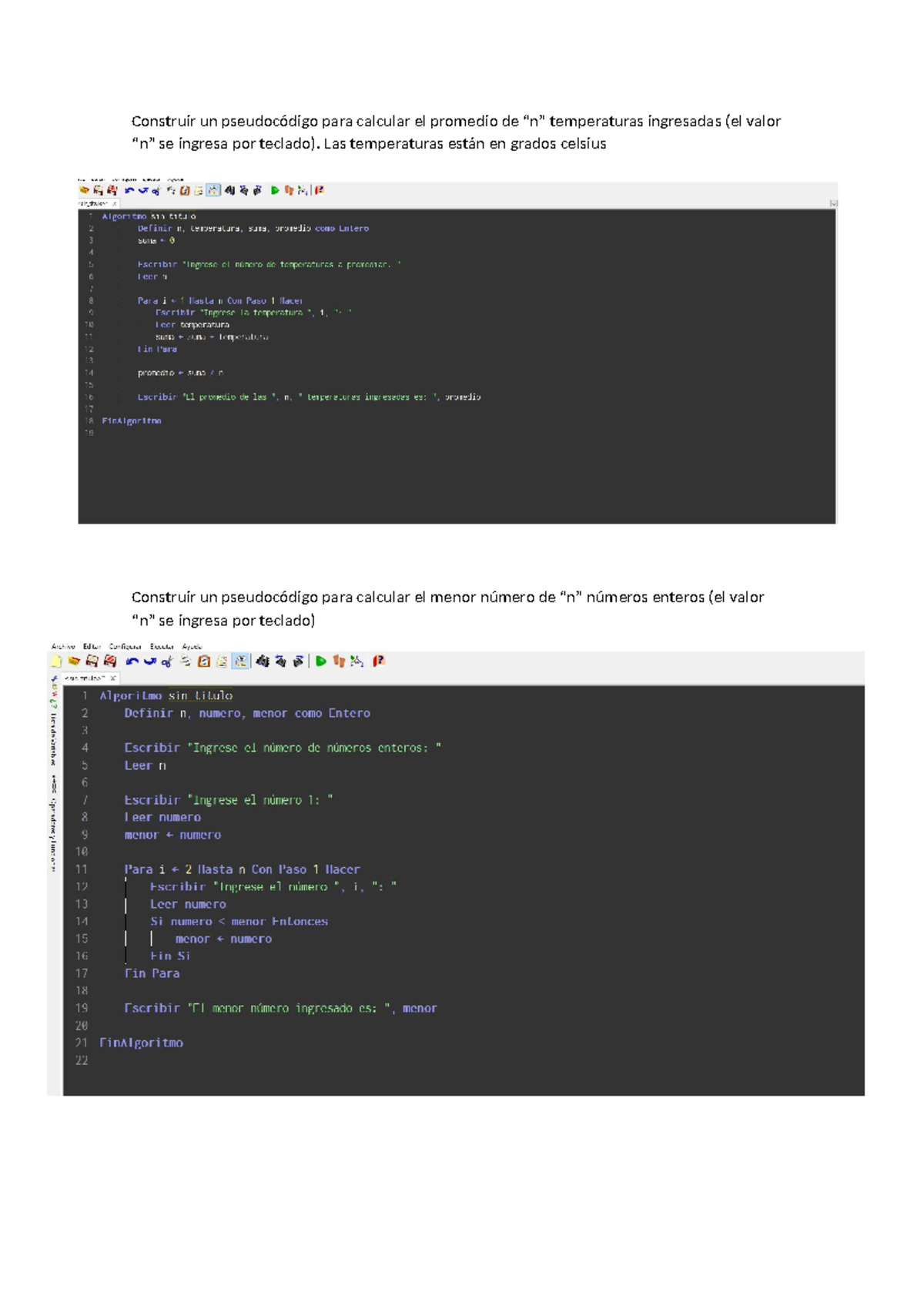 S12.s1 - Estructura repetitiva PARA - Principios de algoritmos - Construir un pseudocódigo para ...