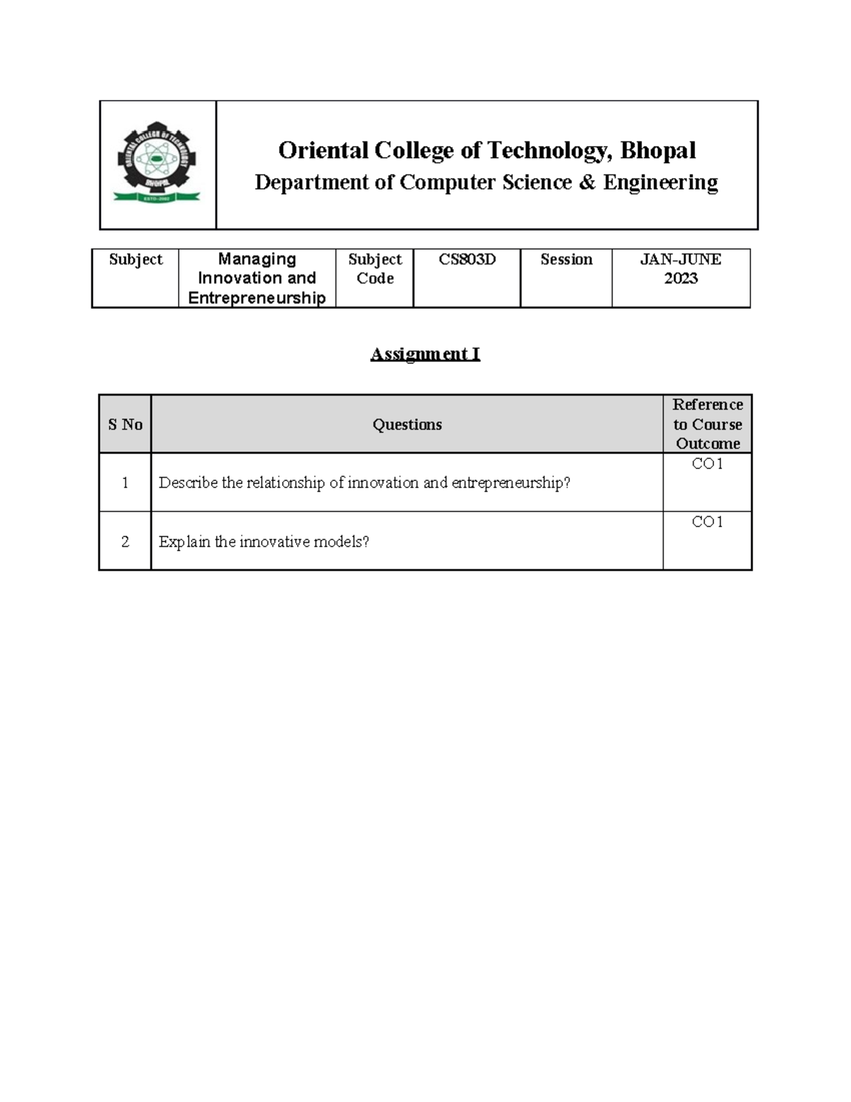 CS 803D MIE Assignment-2023 (1) - Department of Computer Science ...