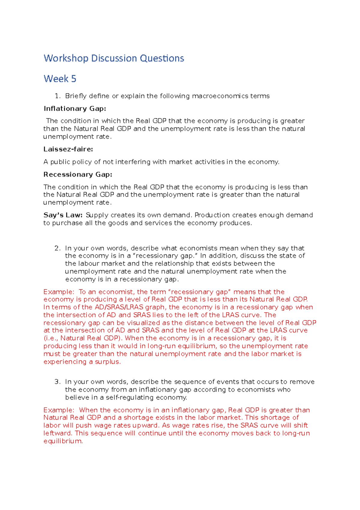 W5 Workshop Discussion Questions and Answers-1 - Workshop Discussion ...