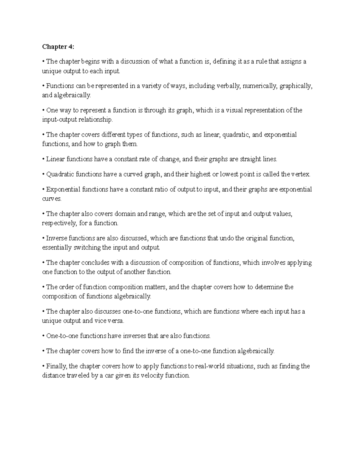 MATH 220 Chapter 4 - MATH 220 Notes for Ch 4 - Chapter 4: The chapter ...