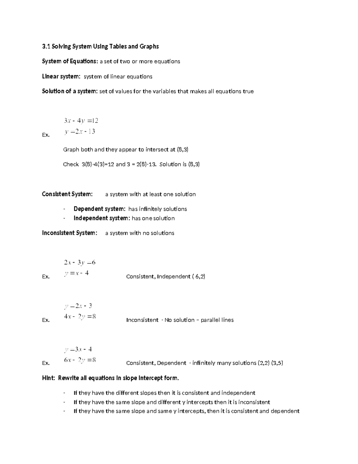 3 - Unit 2 of Algebra 2 Honors at Langley High School FCPS - 3 Solving ...
