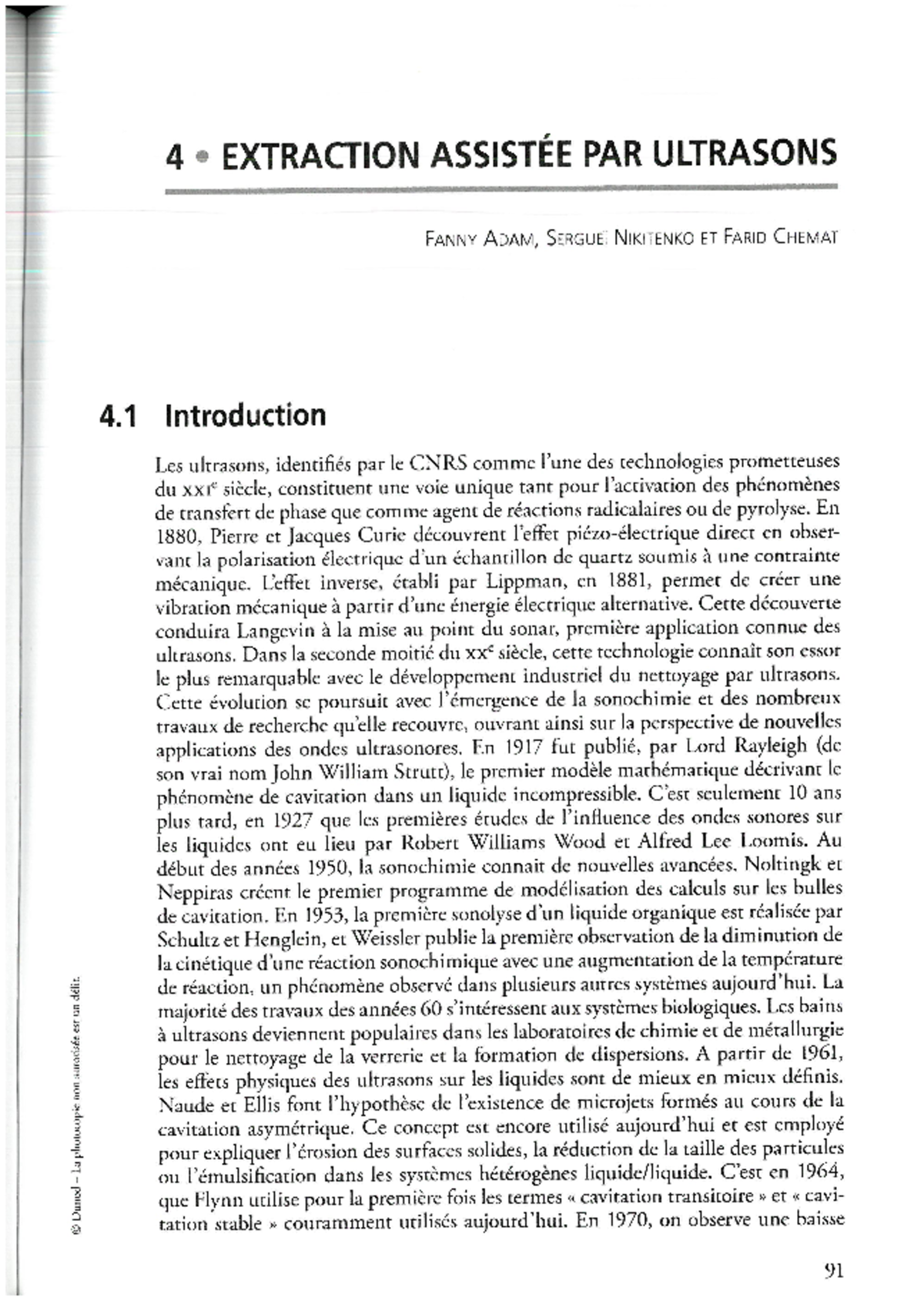 Extraction assistée par ultrason - science education - Studocu