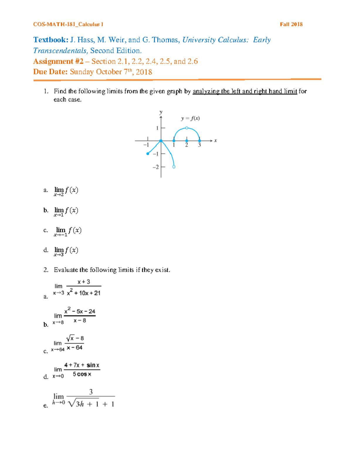 Homework 2- Due date Sunday 7th Oct. 2018 - Warning: TT: undefined function: 32 - Studocu