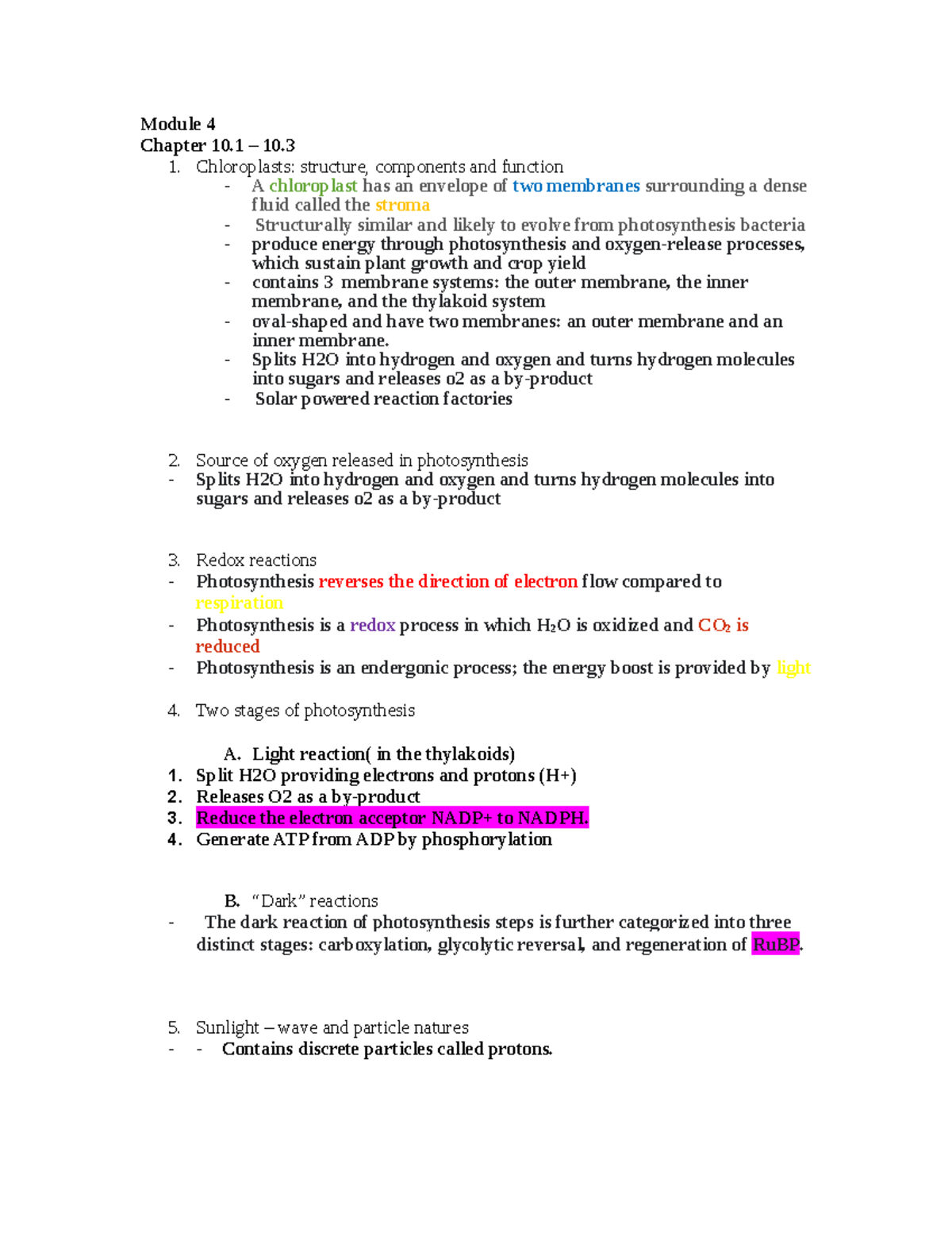 Bio-181 chapter 10 study guide - Module 4 Chapter 10 – 10. 1 ...