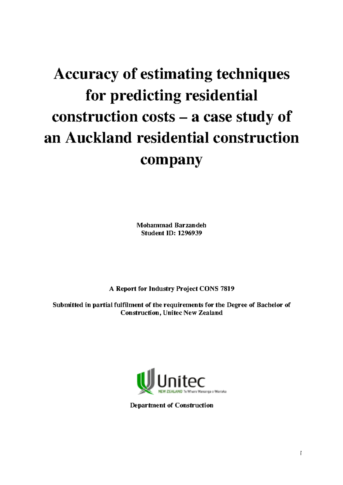 Accuracy of estimating techniques - Accurate estimates optimise good ...