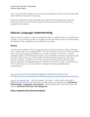 ISA235 Final Exam Study Guide - ISA 235 Final Exam Study Guide Chapter ...