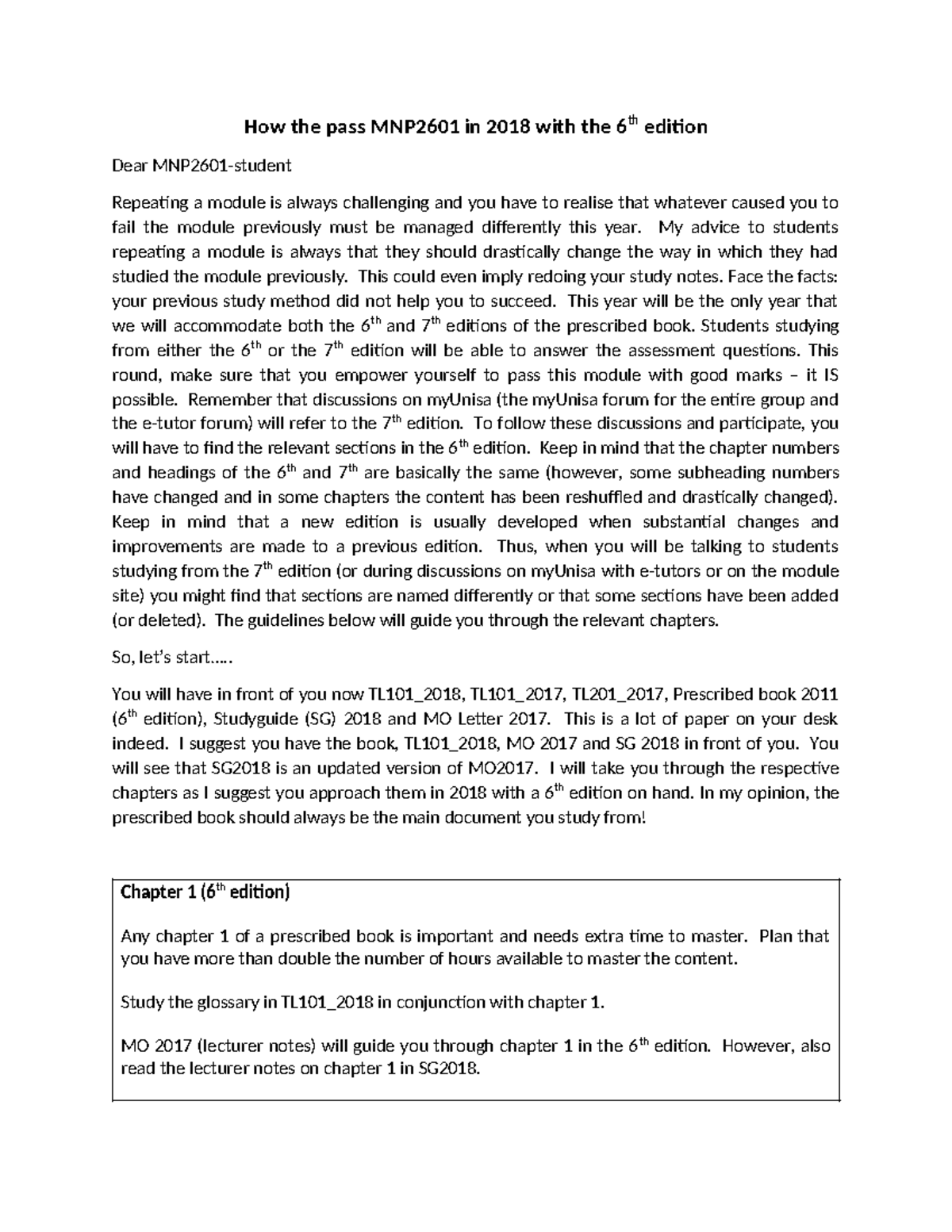 6th vs 7th edition - Study guide - How the pass MNP2601 in 2018 with ...