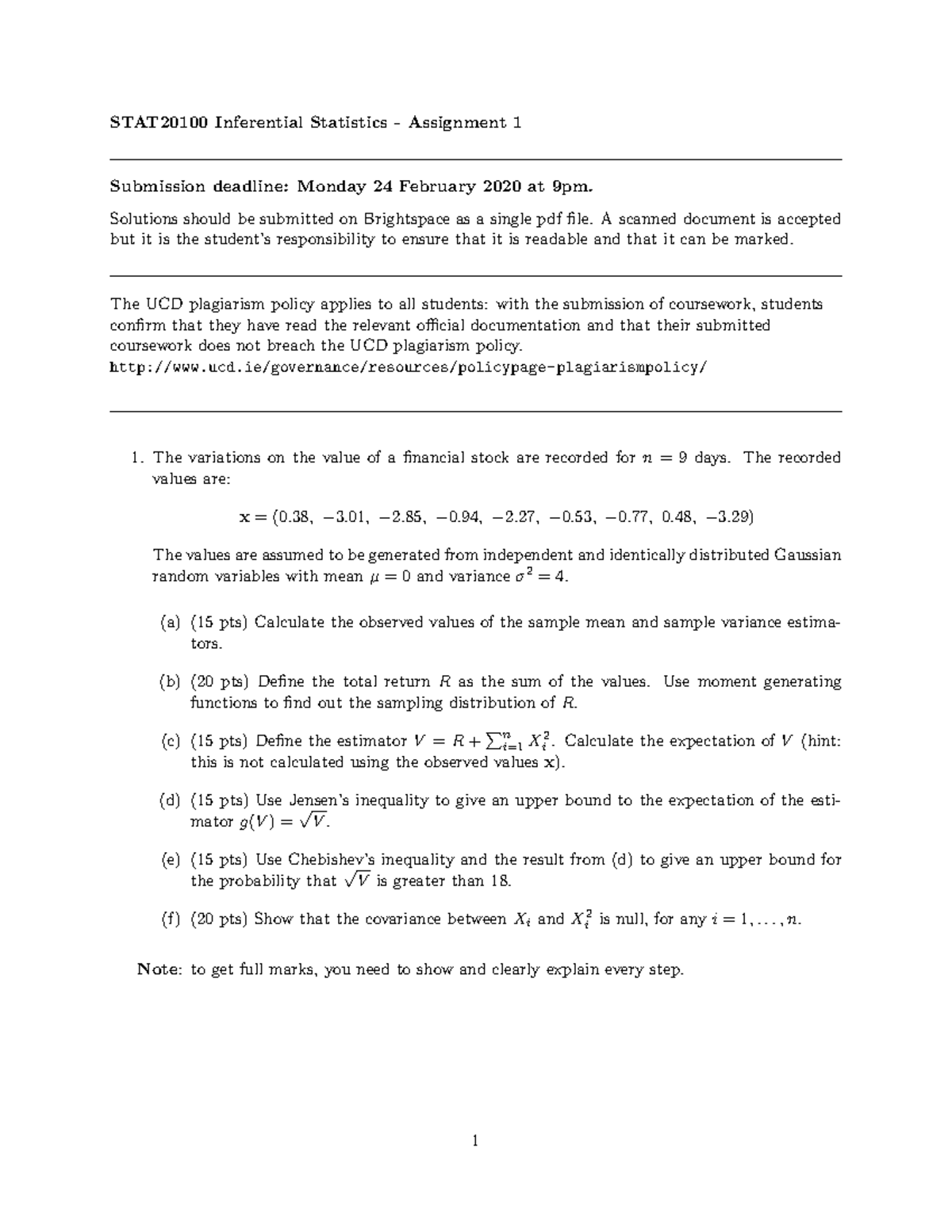 Assignment 1 Solutions Should Be Submitted On Brightspace As A Single assignment-1-solutions-should-be-submitted-on-brightspace-as-a-single