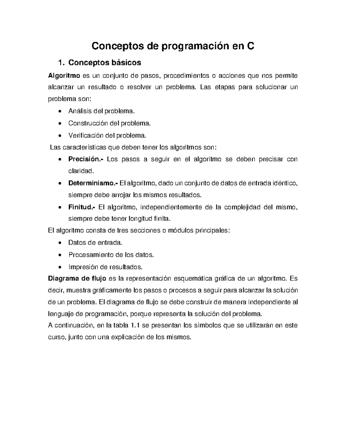 2Tema Conceptos Básicos Programación - Conceptos de programación en C 1. Conceptos básicos ...