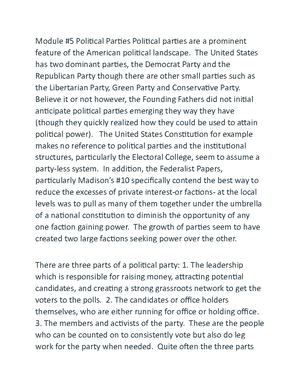POLS 3 In Federalist #15 by Alexander Hamilton - This starts off with ...