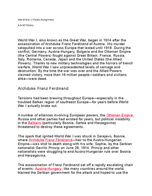 Civil war assignment the history - Civil war History Assignment The ...