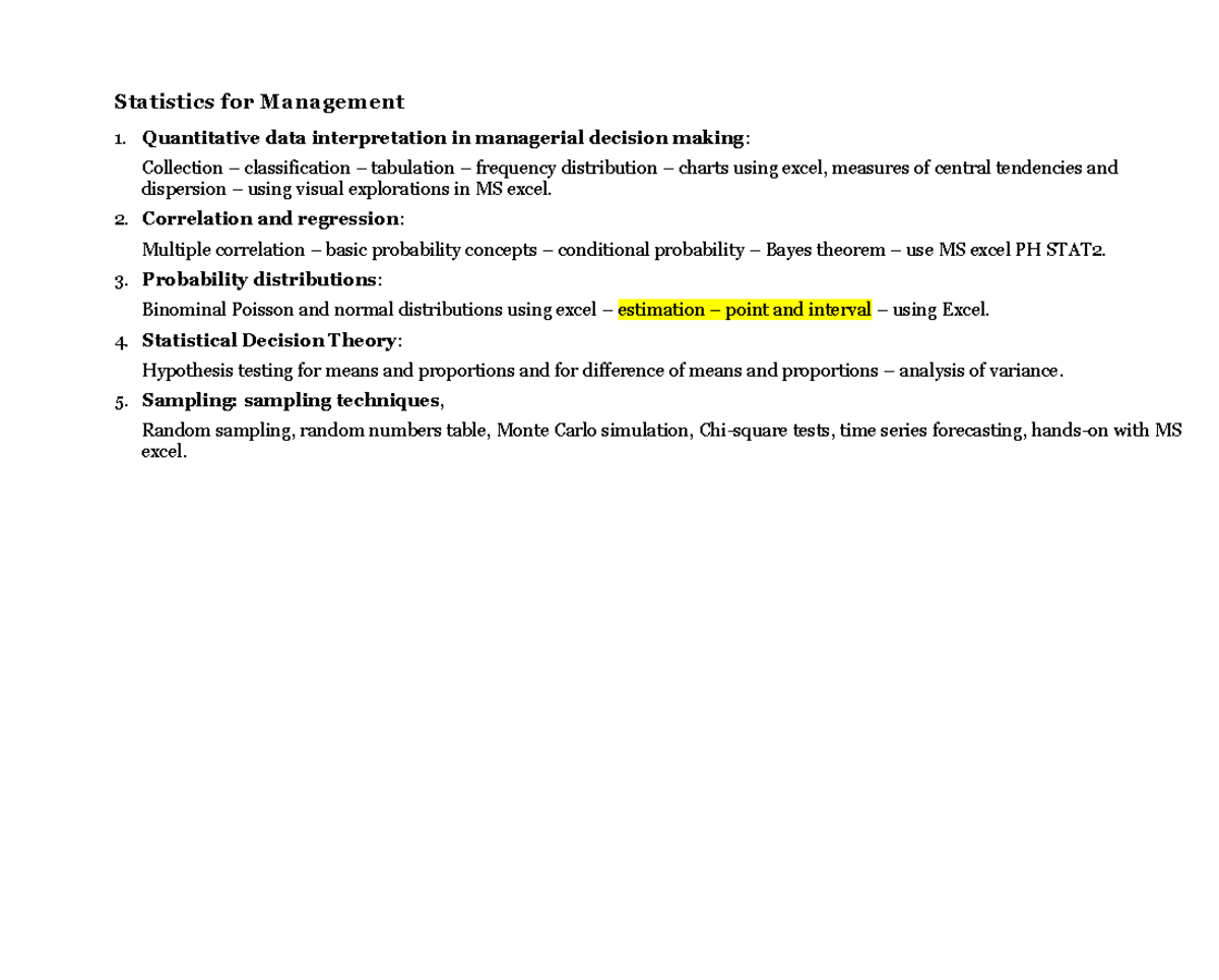 Statistics for Managementvc-10-50 - Statistics for Management ...