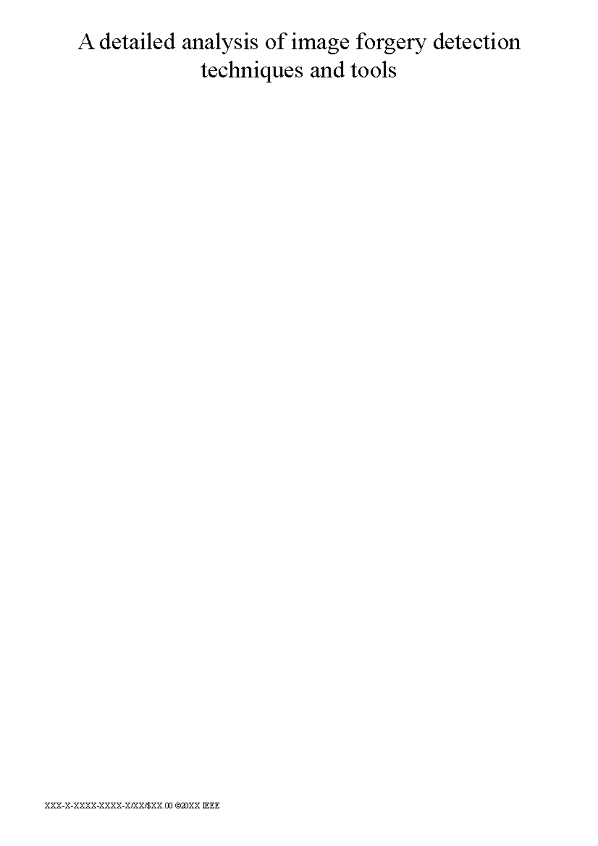 Farheen Hasan - lecture - A detailed analysis of image forgery detection techniques and tools ...