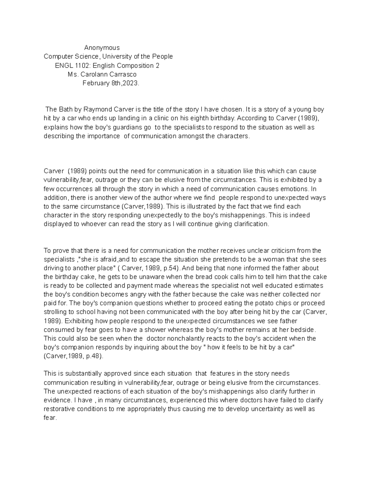 Untitled document - DISCUSSIONS - Anonymous Computer Science ...