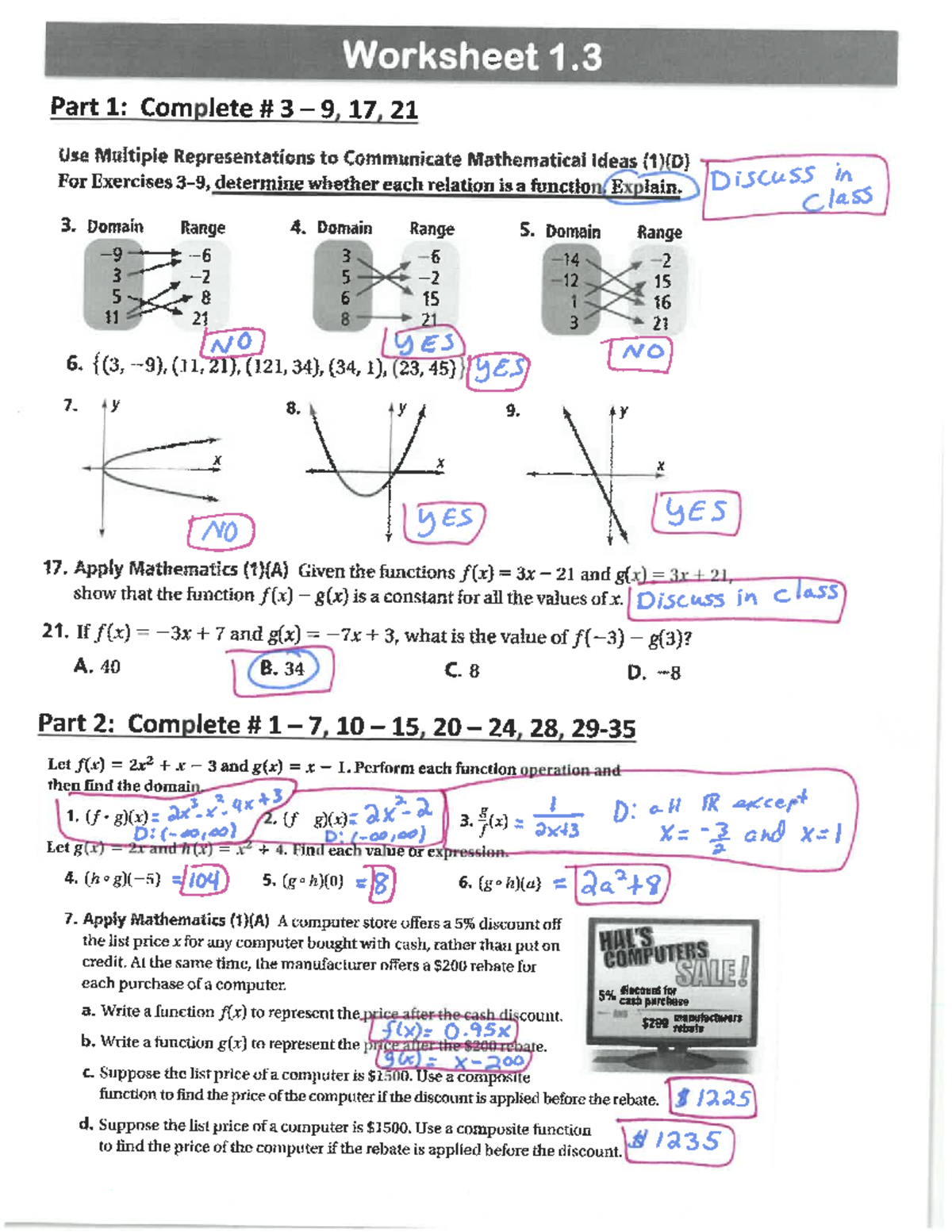 Worksheet 1.3 ANS KEY - Studocu