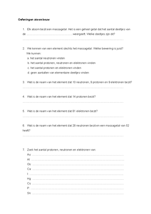 Isomerie Samenvatting chemie Isomerie 1 Structuurisomeren 2 cis trans ...