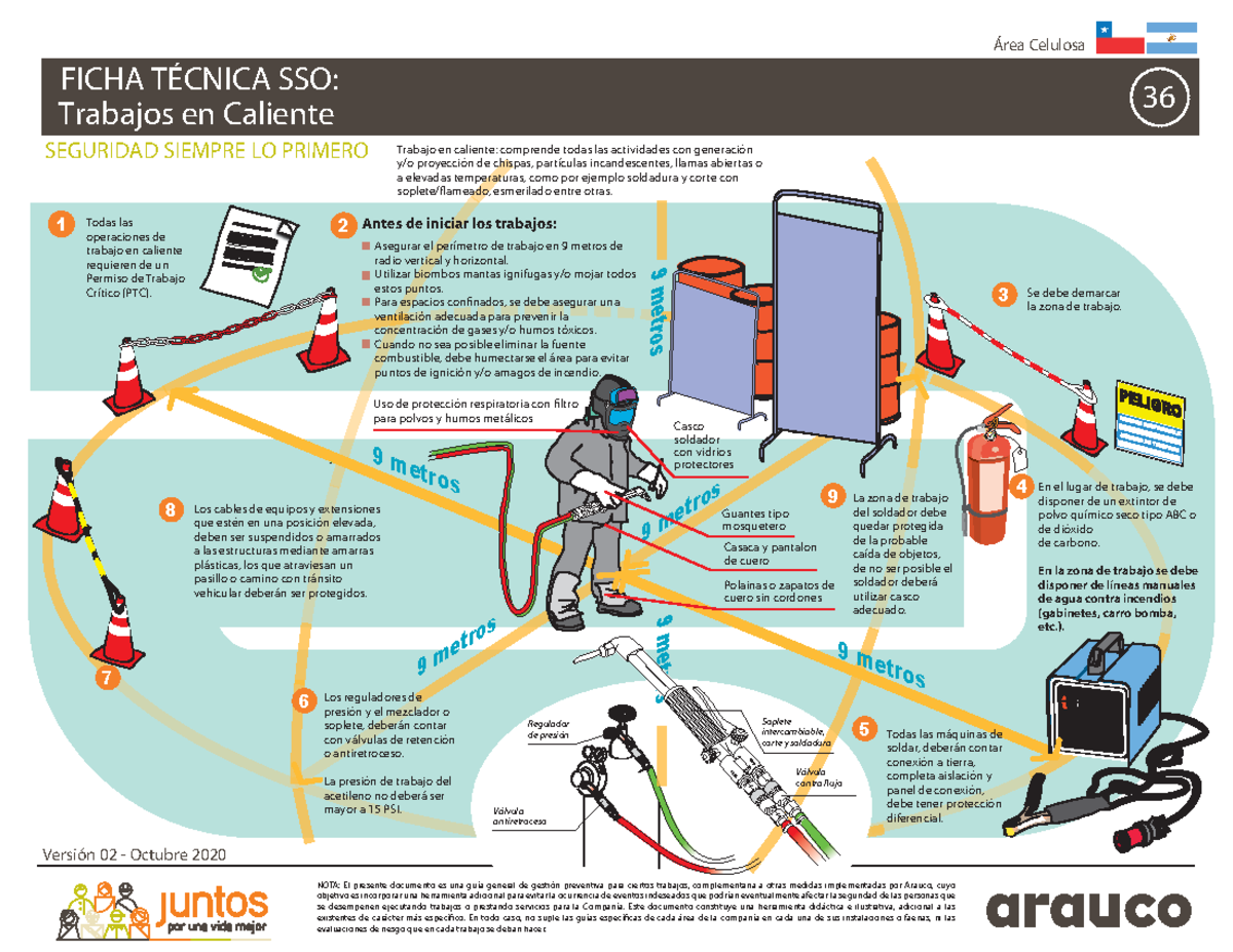 Ficha 36 Trabajos en caliente (Celulosa) - Área Celulosa SEGURIDAD ...