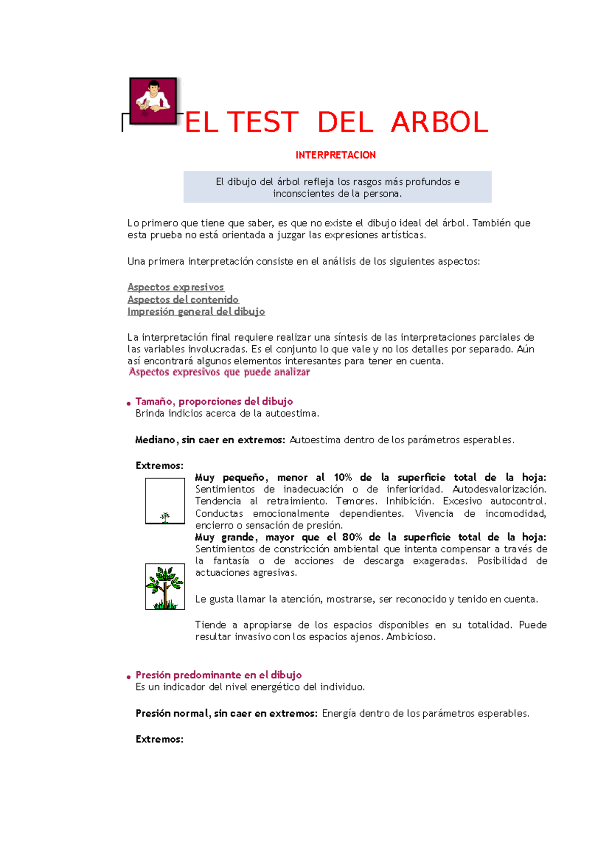 Interpretacion del test del arbol guia completa - EL TEST DEL ARBOL ...