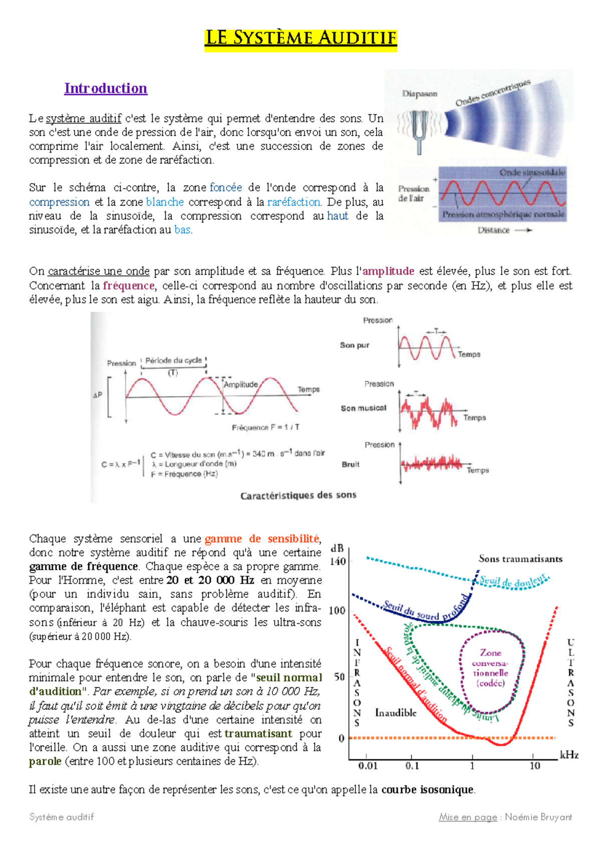 Neurosciences - Auditif - LE Système Auditif Introduction L e système ...