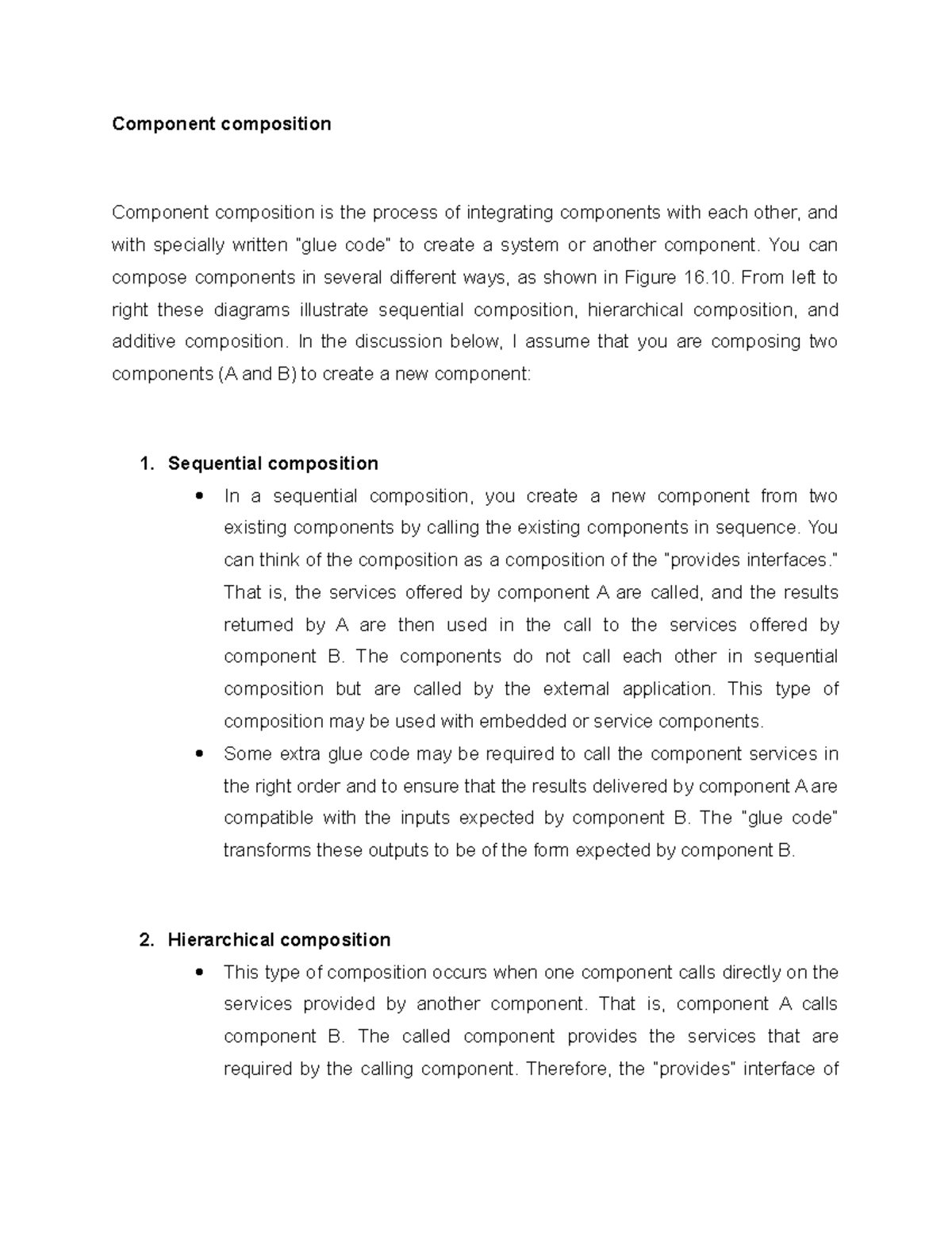 Component composition - Component composition Component composition is ...