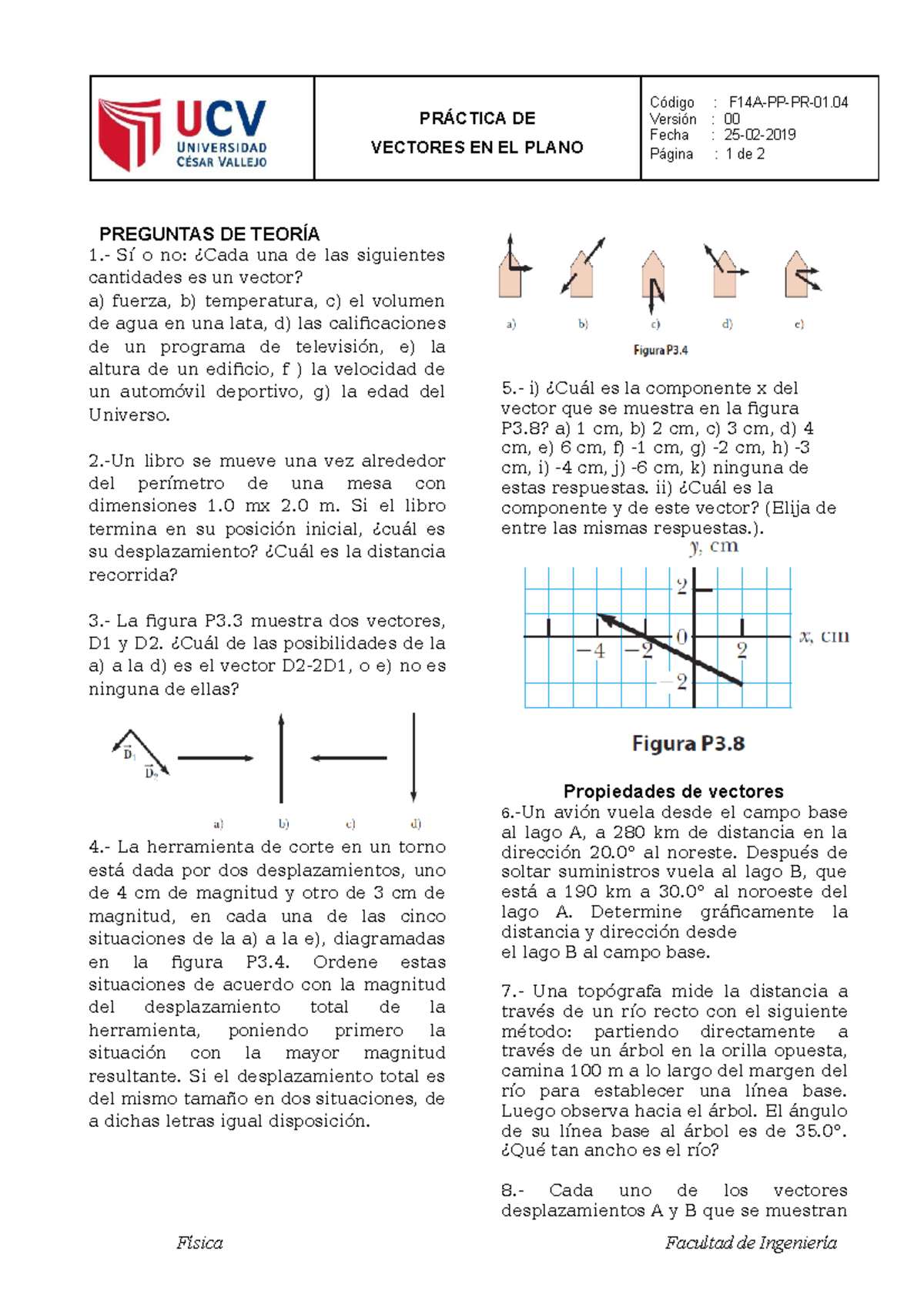S01-T- Práctica DE Vectores - PRÁCTICA DE VECTORES EN EL PLANO Código ...
