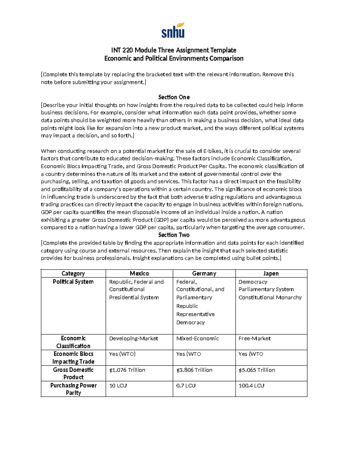 INT 220 Module Three Assignment - Remove this note before submitting your assignment.] Section ...