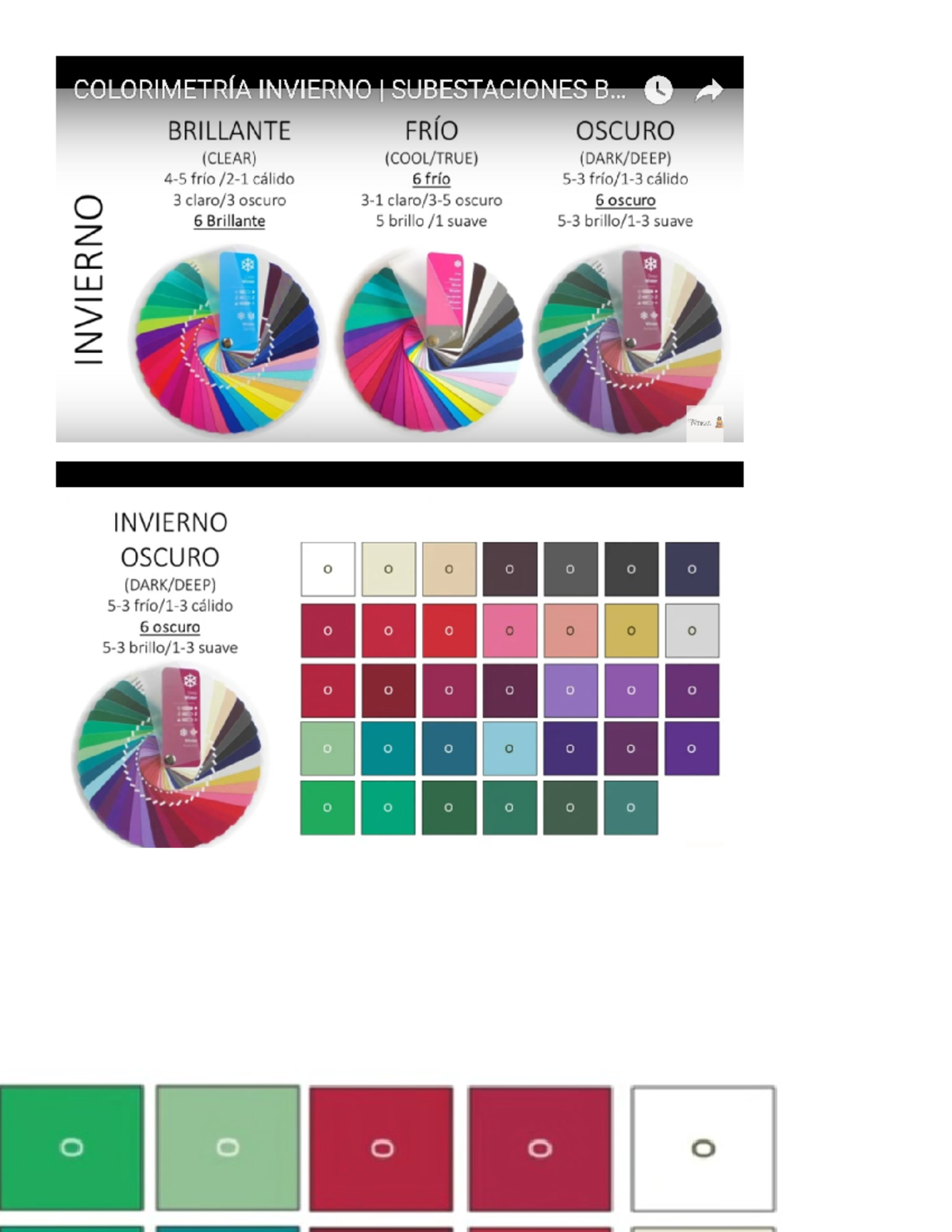 Paletas de colores - 10. INVIERNO OSCURO (DARK WINTER) A pesar de que ...