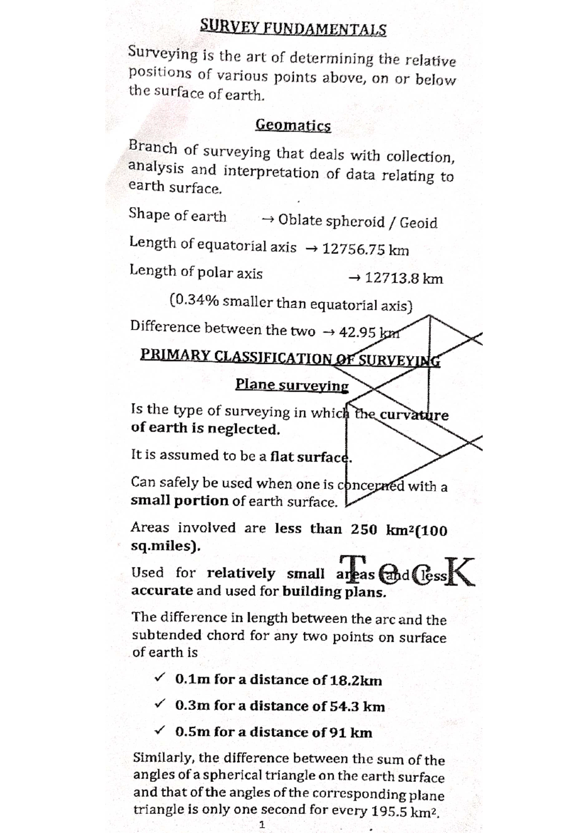 Ch 1 surveying fundamentals - SURVEY FUNDAMENTALS Surveying is the art ...