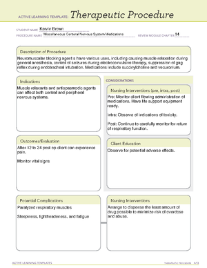 Alcohol withdrawl - ATI Template - ACTIVE LEARNING TEMPLATES ...