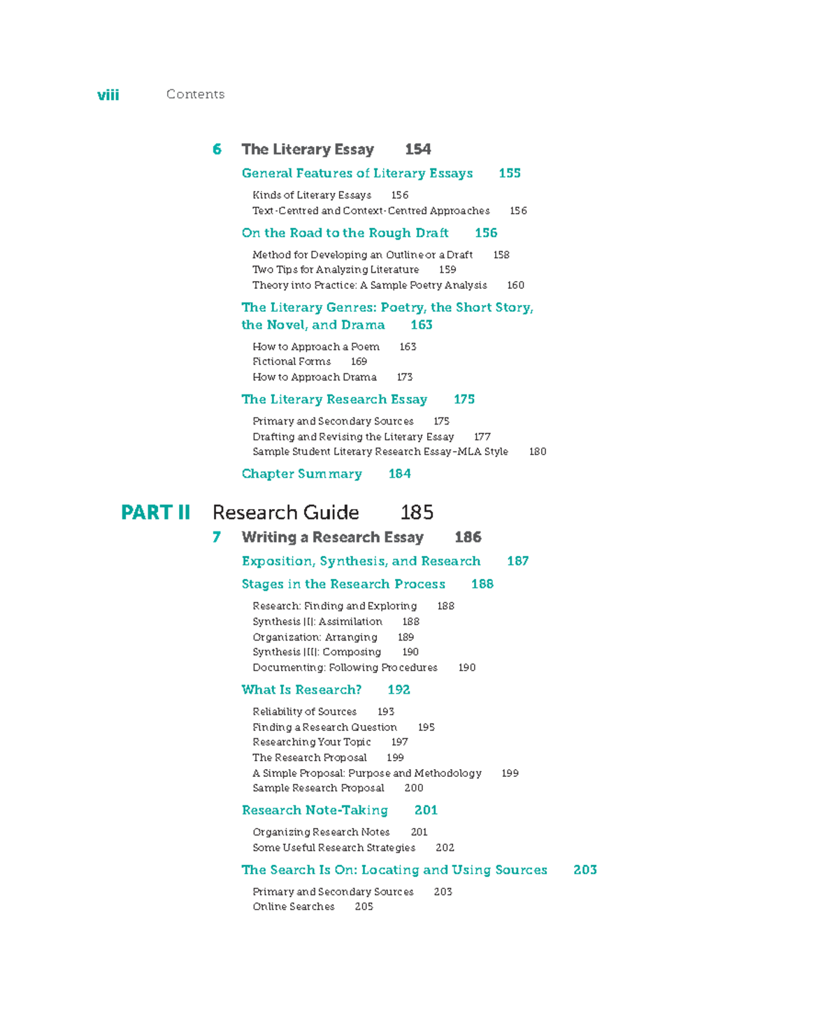 Content review - Course booklet summary - viii Contents 6 The Literary ...