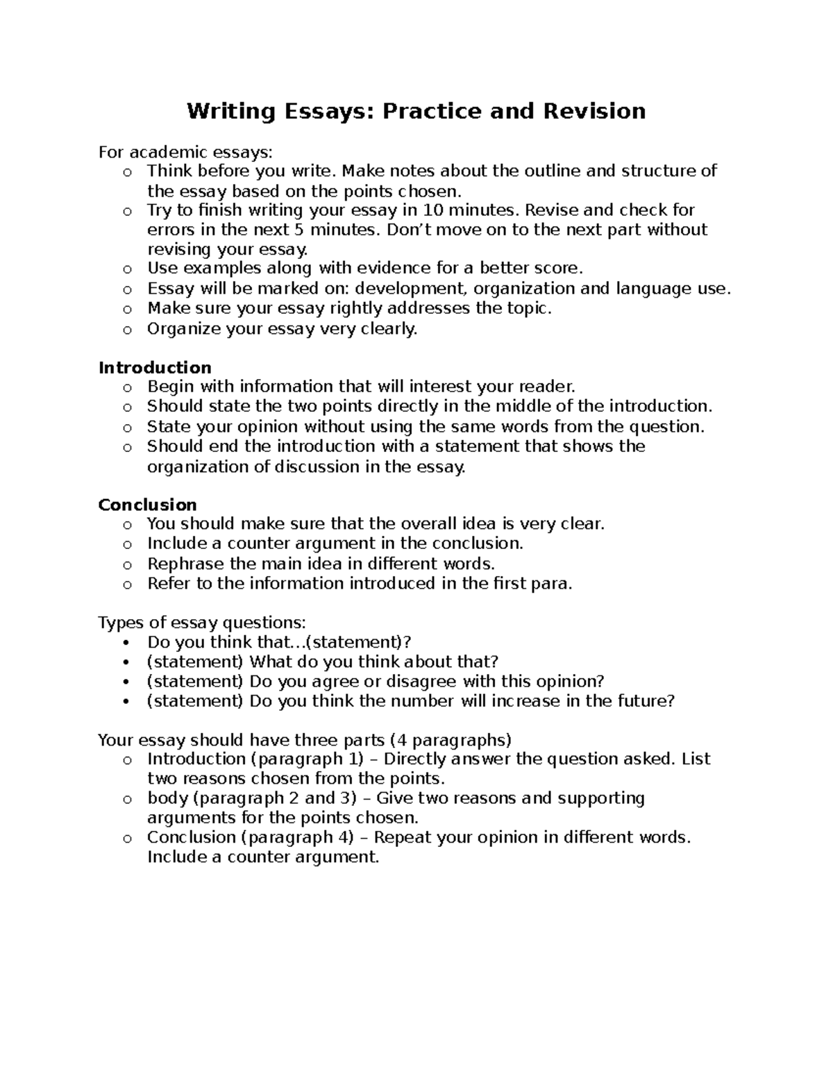 Writing Essays Practice and Revision RS - Writing Essays: Practice and ...